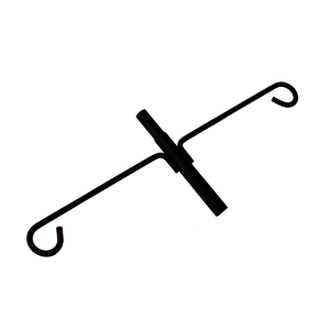APS Cross Arm Double Hanger (Swaged)